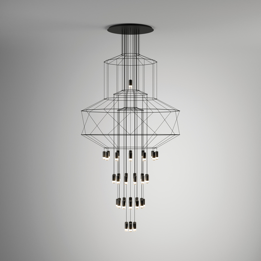 Hanging Lamps - Wireflow Chandelier from Vibia