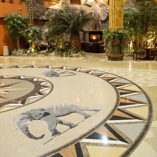 Terroxy Resin Systems in Hotels & Restaurants from Terrazzo & Marble