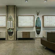 Wooden Decors for DUO Optik Interior Design from EGGER