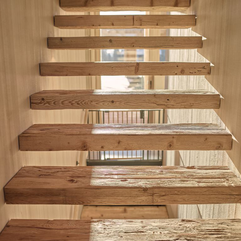Gallery of Structural wood boards in Freiland-Hof Home - 10