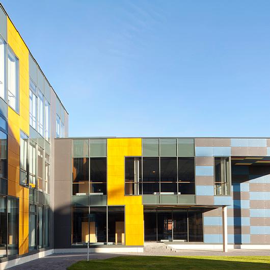 Rainscreen Cladding in Balsai School from Swisspearl