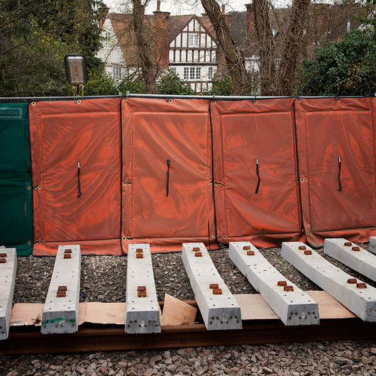 Echo Barrier Temporary Fencing from Acoustical Surfaces