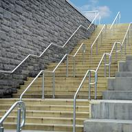 SS Post/Wall Mount Handrail from Hollaender