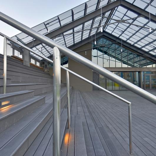 SS Post/Wall Mount Handrail from Hollaender