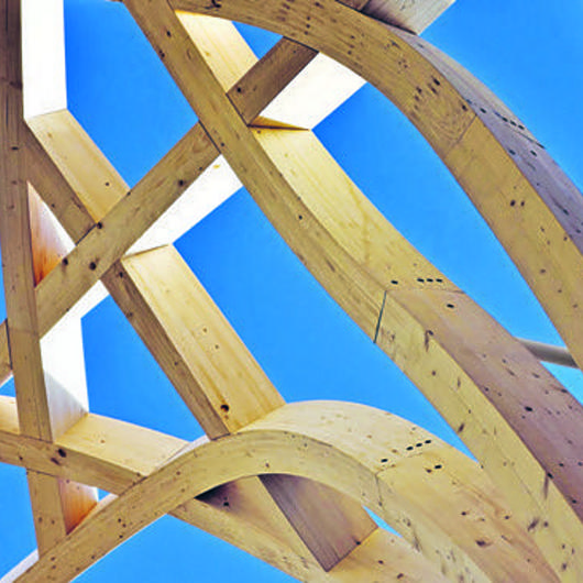Timber Construction in Cambridge Mosque from Blumer Lehmann