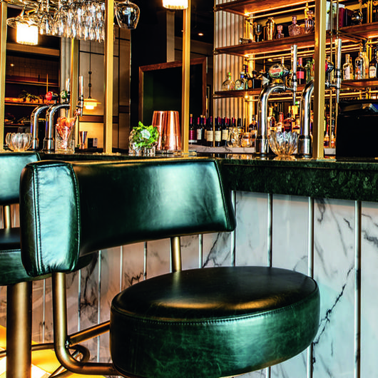 EGGER laminate in Allstar Lanes Bar from EGGER