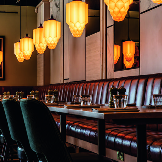 EGGER laminate in Allstar Lanes Bar from EGGER