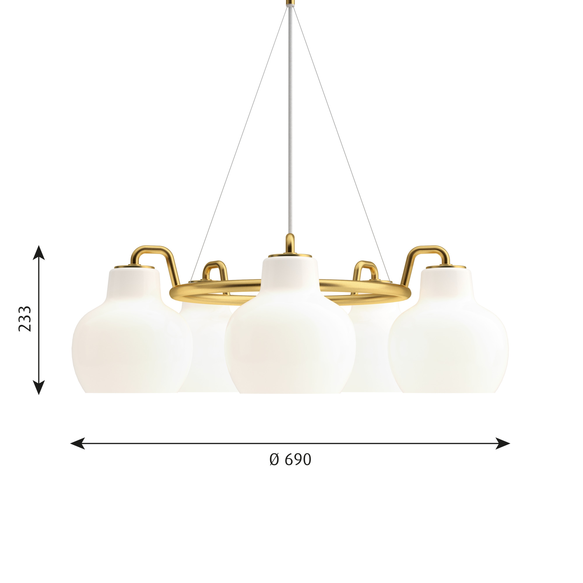 Gallery of Pendant and Wall Light - VL Ring Crown - 27