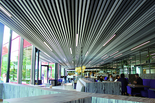 Acoustic Ceilings – HeartFelt® Linear Ceilings from Hunter Douglas ...