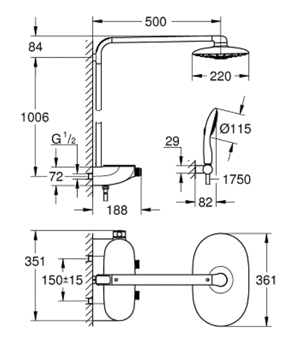 Galeria de Sistema de ducha - SmartControl 360 - 8