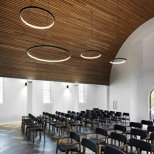 Timber Batten Ceiling in All Souls Chapel from Sculptform