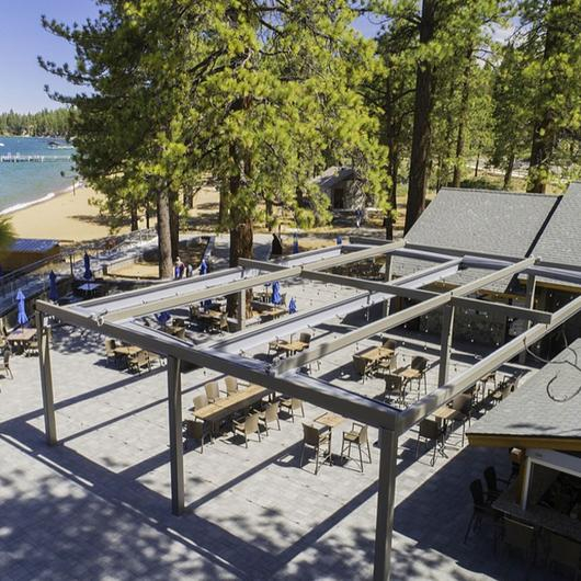 Retractable Canopies - Round Hill Pines Resort from ShadeFX