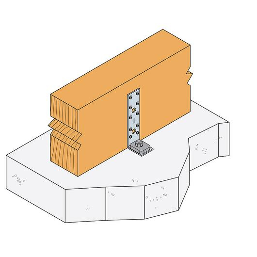 Conectores de tensión - holdowns para paneles CLT de Simpson Strong Tie