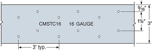Flejes de tensión para paneles CLT de Simpson Strong Tie