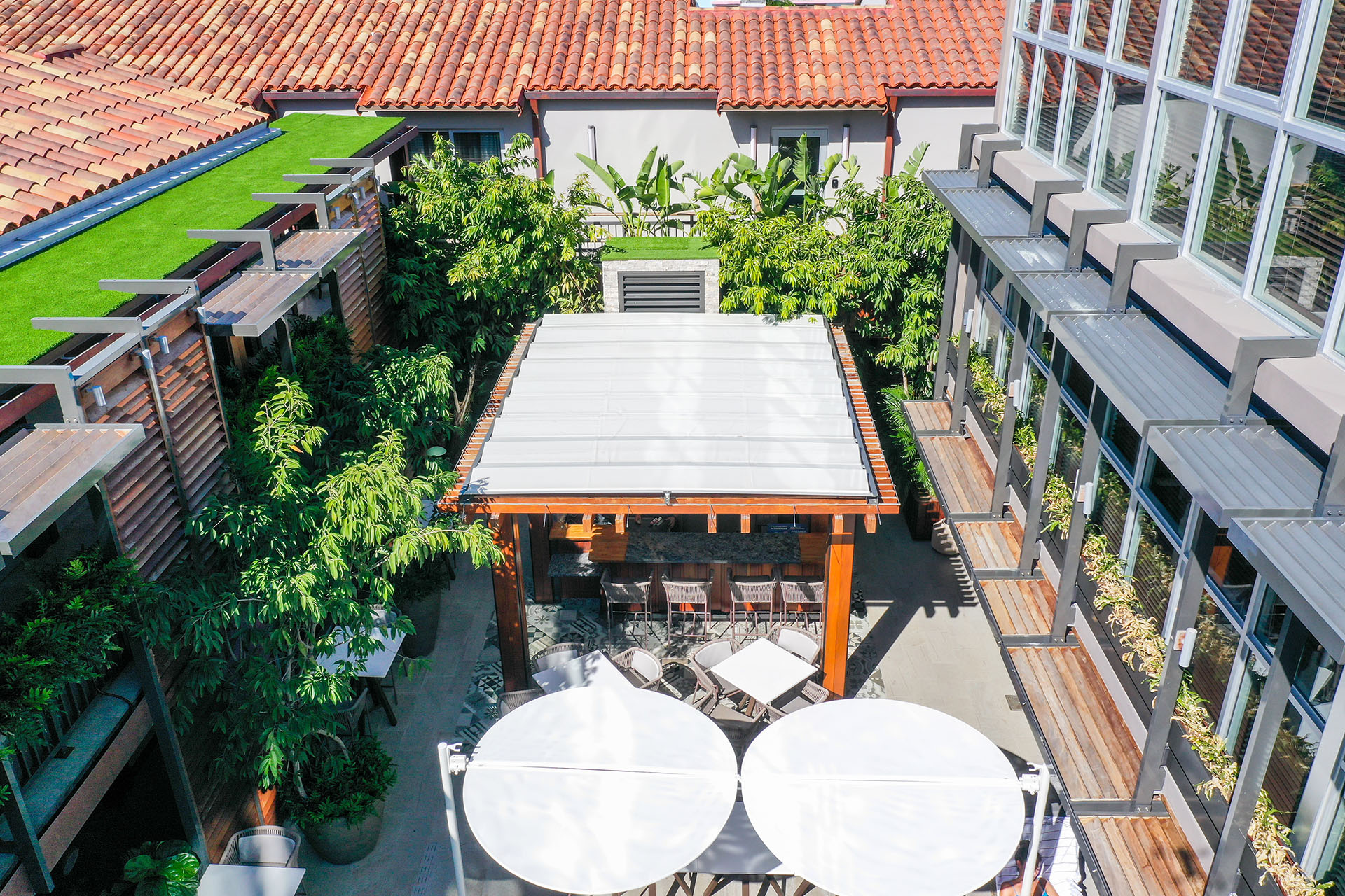 Gallery of Retractable Canopies, Outdoor Roofs - Lennox Hotel Miami ...