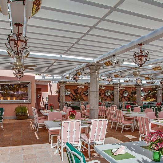 Retractable Canopies at The Beverly Hills Hotel from ShadeFX