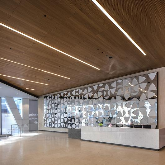 Wood – Veneered Wood Topline® Ceiling & Wall Panels from Hunter Douglas ...