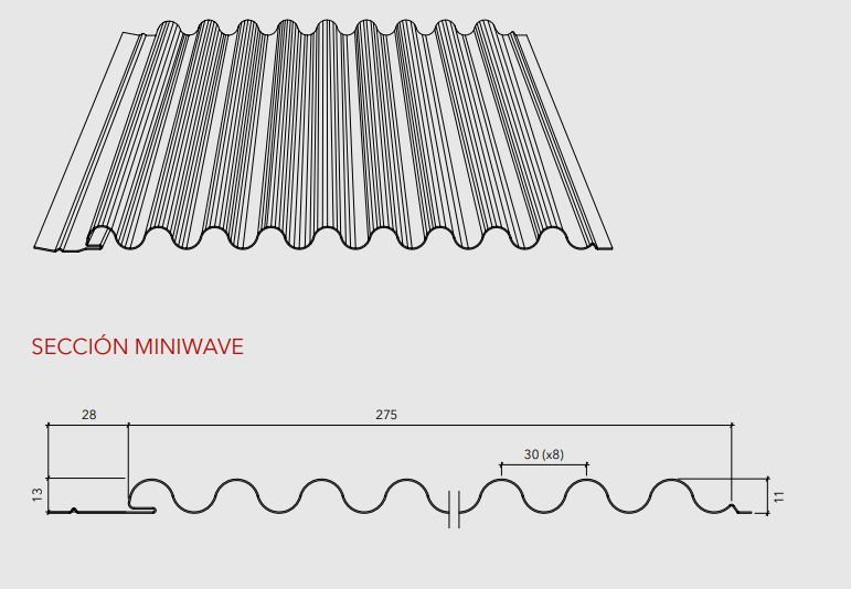 Galeria de Revestimiento metálico - Miniwave - 13