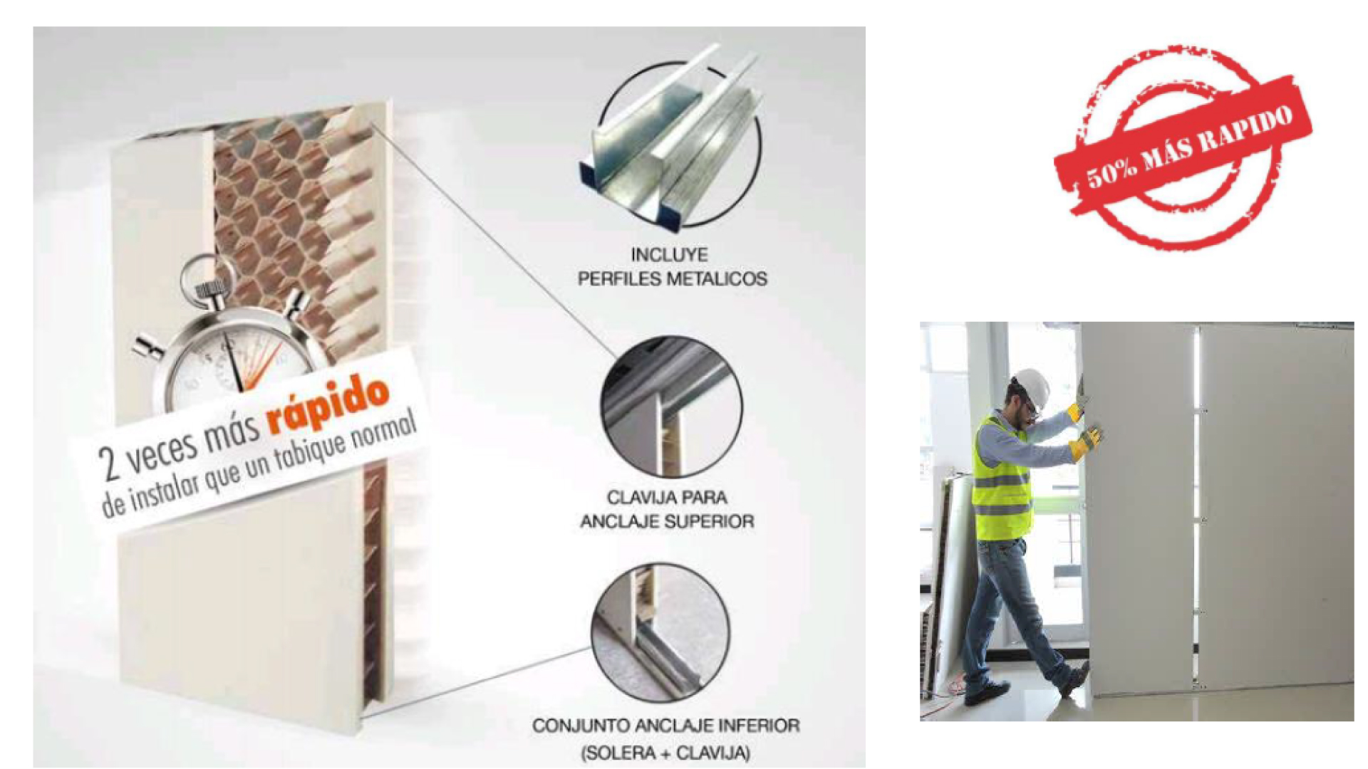 Galeria de Tabique para interior pre-armado - Panelgyp - 14