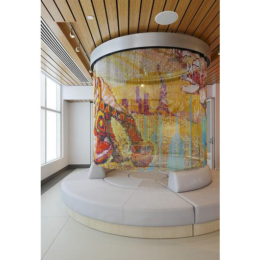 Metal Fabric - Curved Space Dividers from Kriskadecor