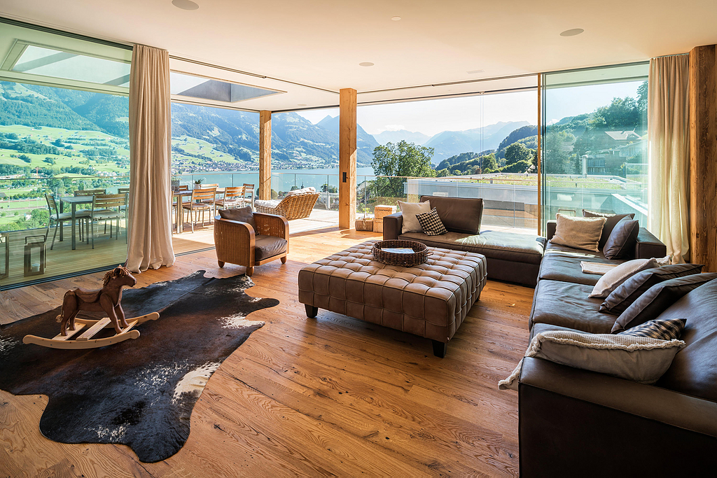 Wood Frameless Sliding Windows from swissFineLine