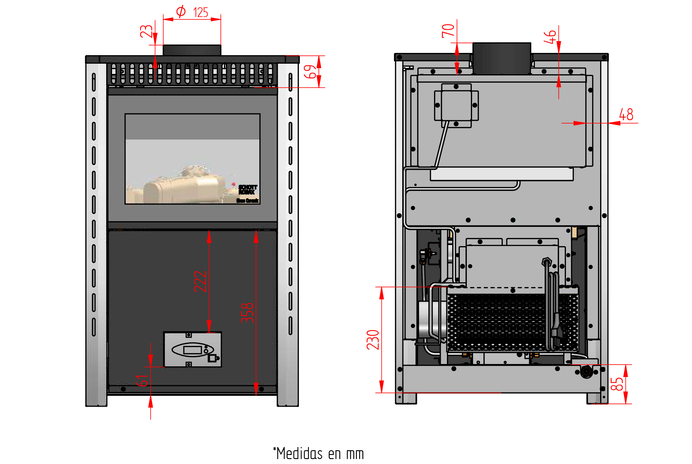 Galeria de Calefactor a gas Rahue 6.0 - 8