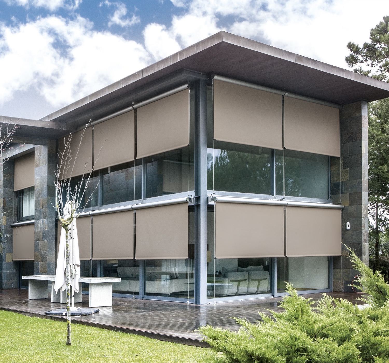 Gallery of Box Roller Shades - O-Box System - 7