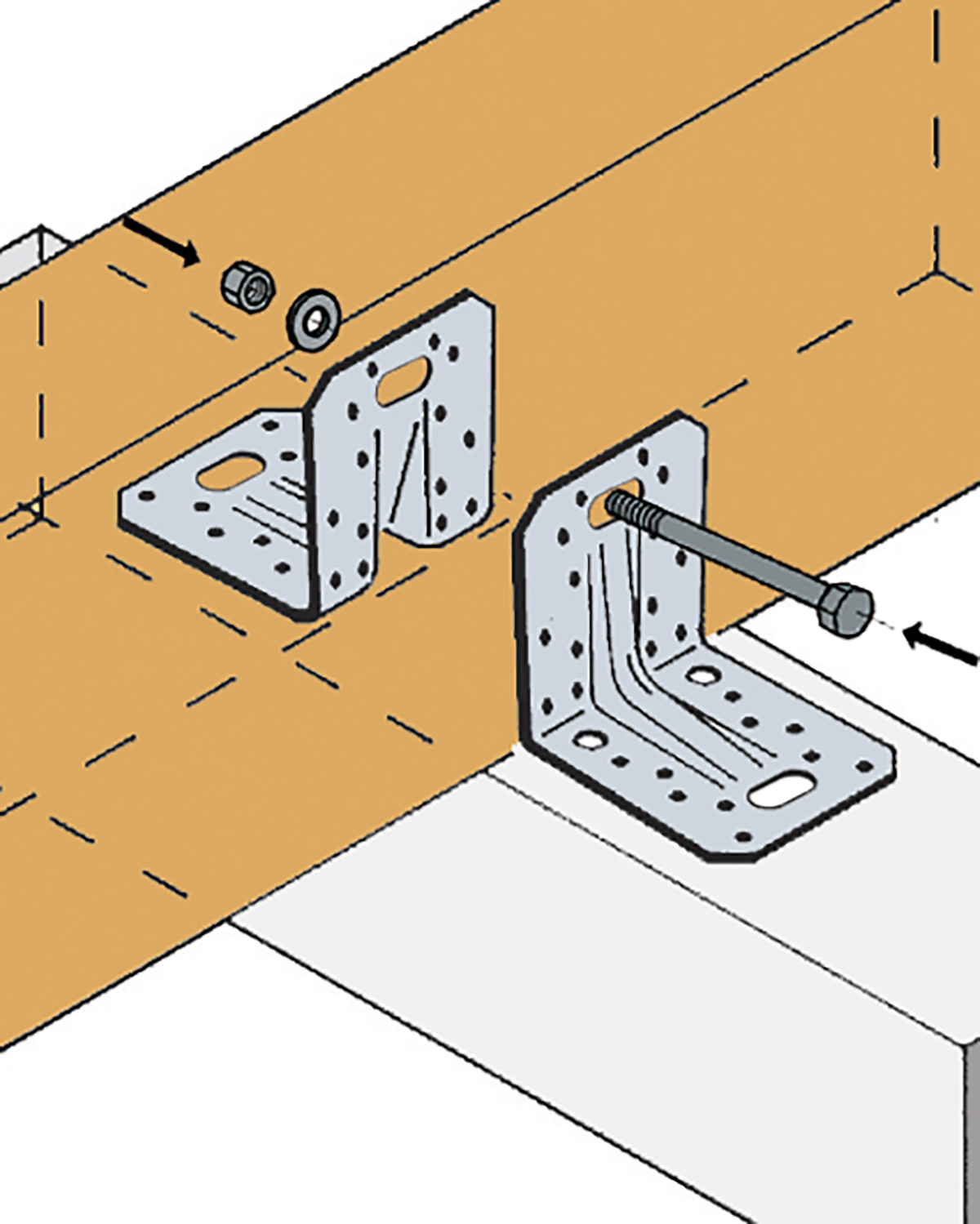 Galeria de Ángulos y placas clavadas para paneles CLT - 37