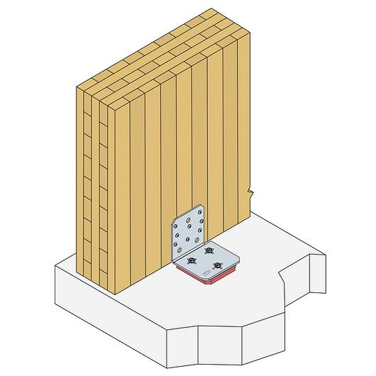 Ángulos y placas clavadas para paneles CLT de Simpson Strong Tie