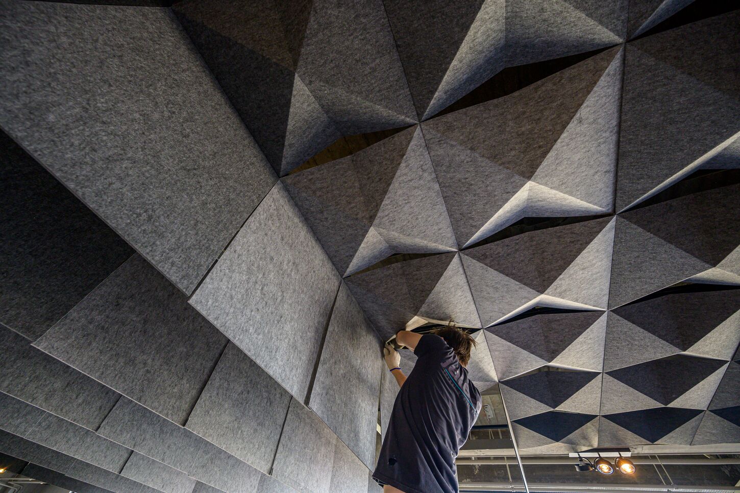 Gallery of Acoustic Ceilings - HeartFelt® Origami Ceiling System - 22
