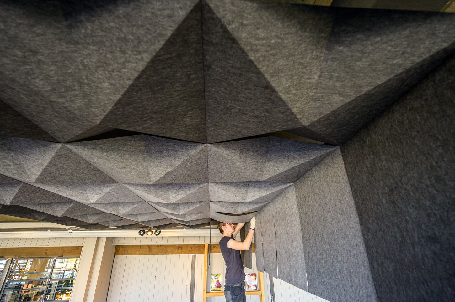 Gallery of Acoustic Ceilings - HeartFelt® Origami Ceiling System - 25