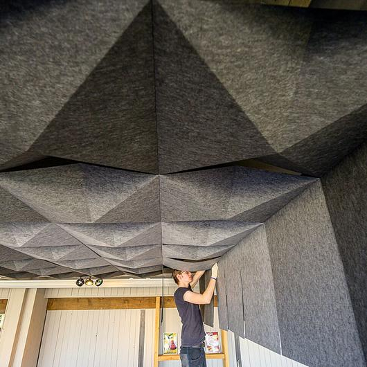 Gallery of Acoustic Ceilings - HeartFelt® Origami Ceiling System - 19