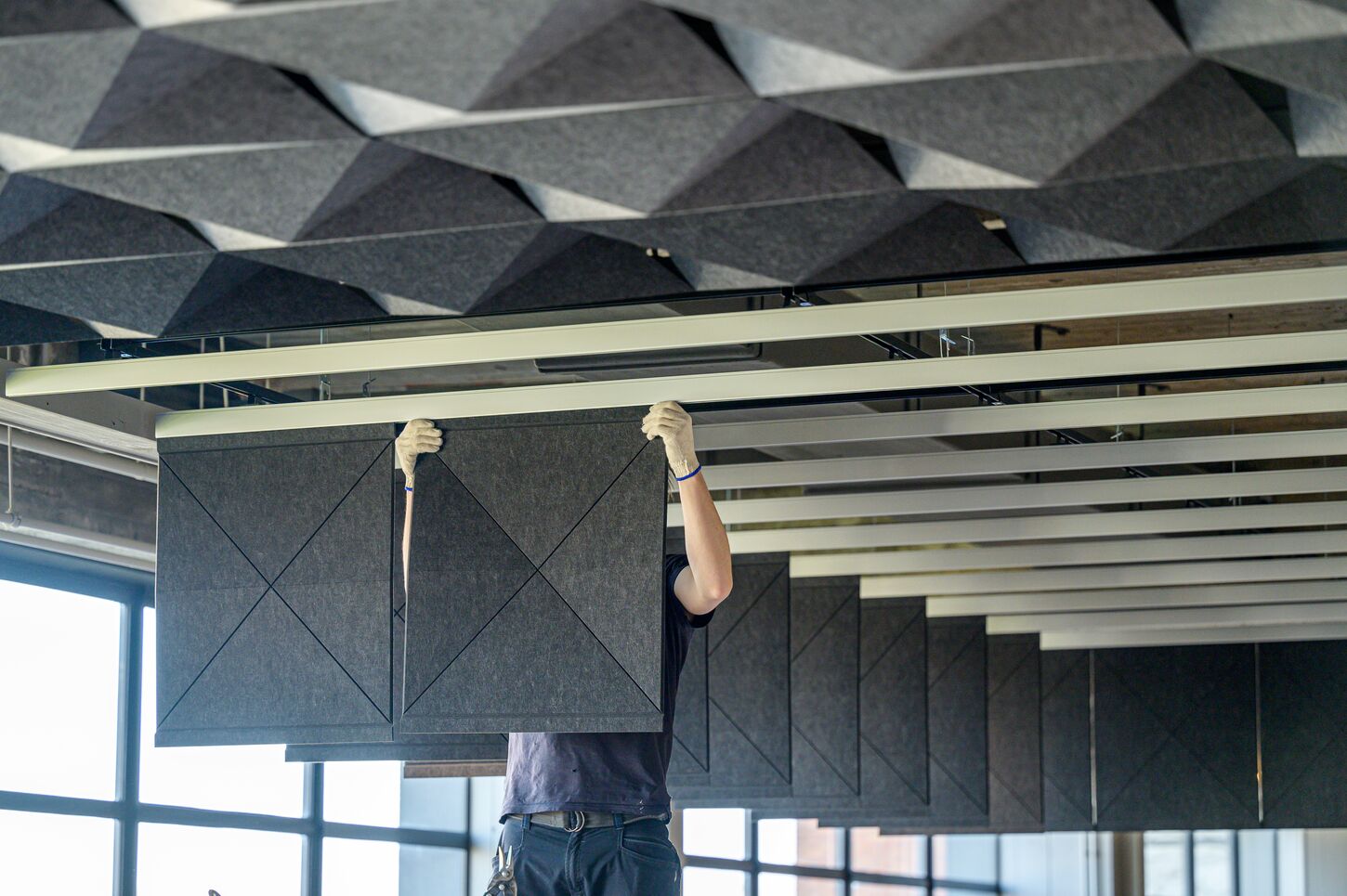Gallery of Acoustic Ceilings - HeartFelt® Origami Ceiling System - 21