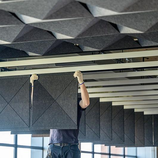 Gallery of Acoustic Ceilings - HeartFelt® Origami Ceiling System - 15