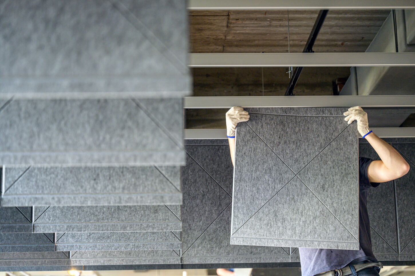 Gallery of Acoustic Ceilings - HeartFelt® Origami Ceiling System - 19