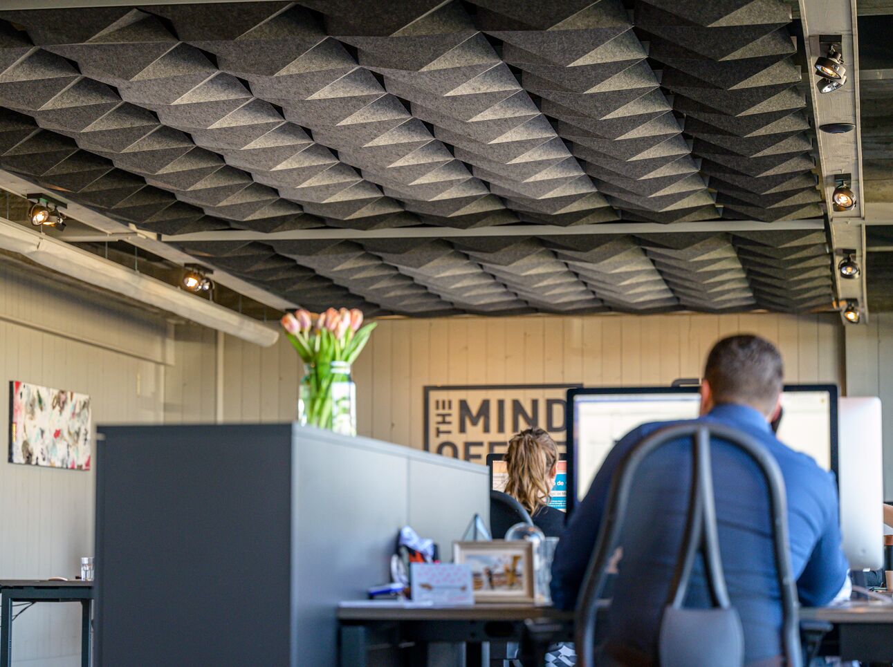 Gallery of Acoustic Ceilings - HeartFelt® Origami Ceiling System - 15