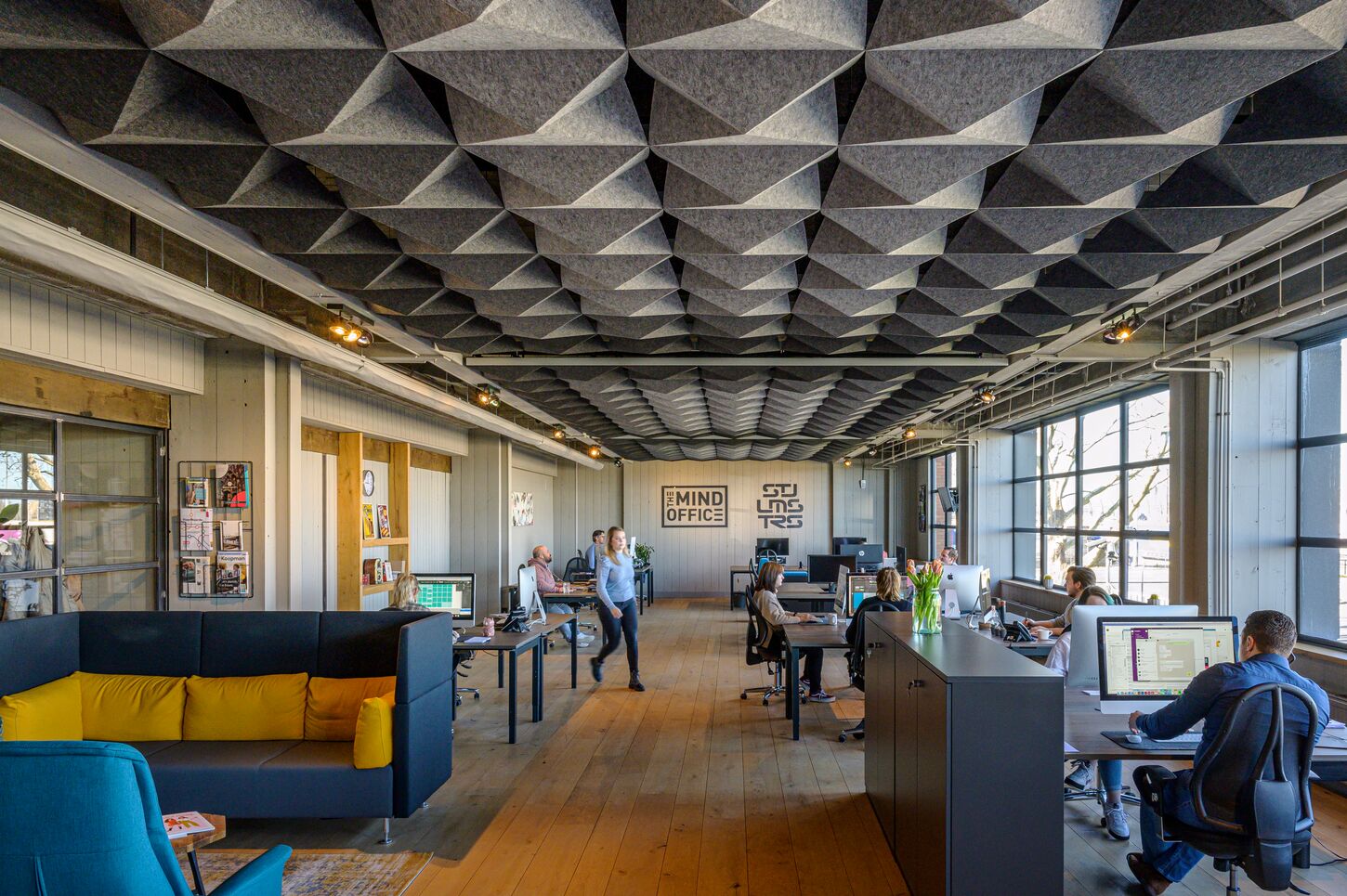 Gallery of Acoustic Ceilings - HeartFelt® Origami Ceiling System - 1