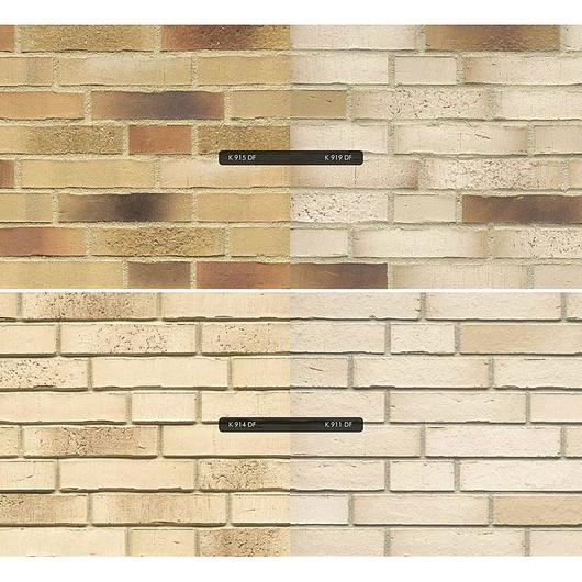 Facing Bricks - Modern Waterstruck Vario from Feldhaus Klinker