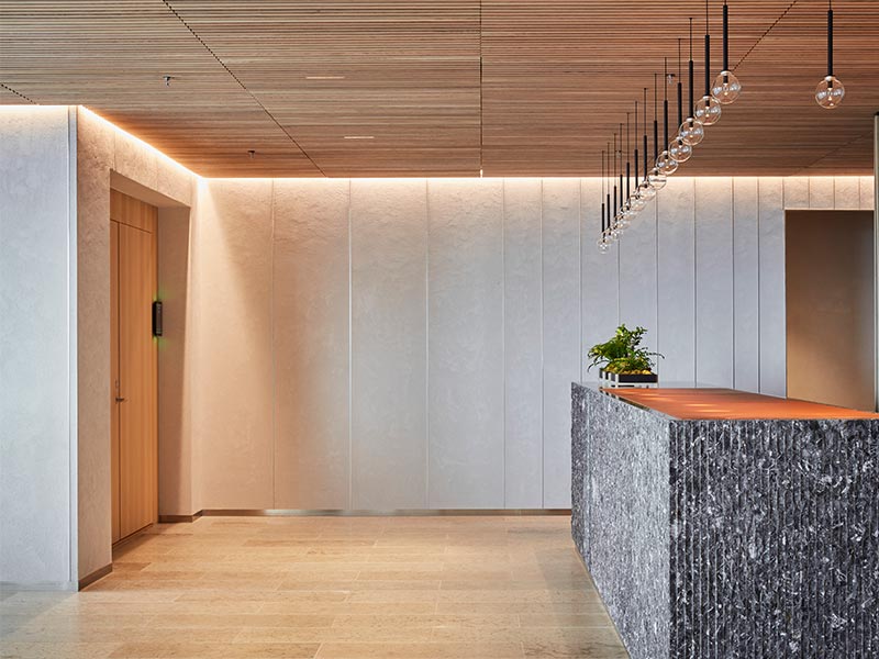 Gallery of Slated Timber Ceiling in EQT Corporate Headquarters - 4