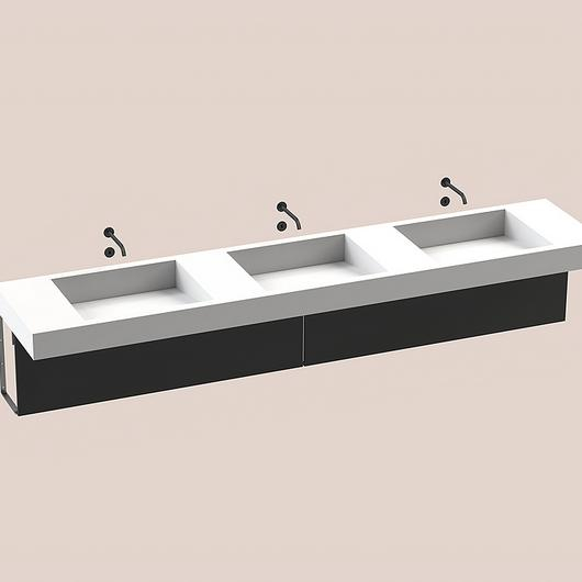 Divided Sink - Monolith D Series from The Splash Lab