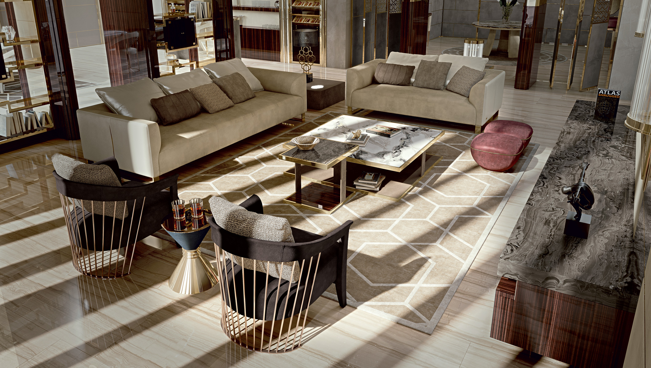 Gallery of Interior Furnishing in New York Penthouse - 12