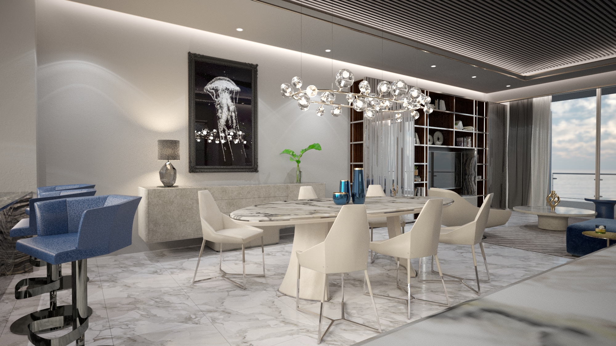 Gallery of Interior Furnishing in Miami Beach Apartment - 2