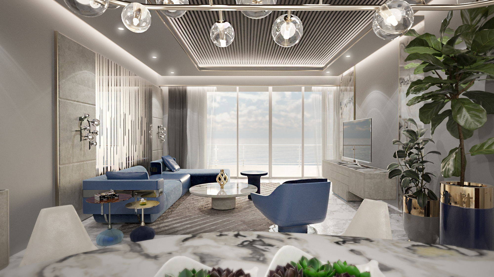 Gallery of Interior Furnishing in Miami Beach Apartment - 5