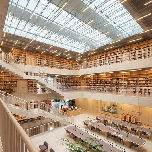 Modular Skylights in Utopia Library from VELUX Commercial