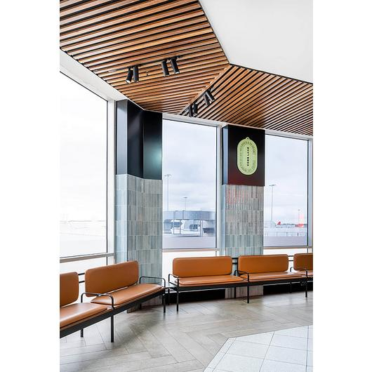 Timber Click-on Battens at Melbourne Airport T2 from Sculptform