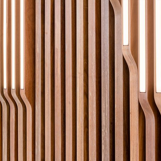 Timber Click-on Battens at Melbourne Airport T2 from Sculptform