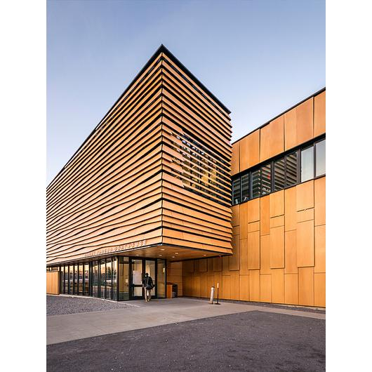 NATURCLAD - W Wood Cladding in Community Boathouse from PARKLEX PRODEMA