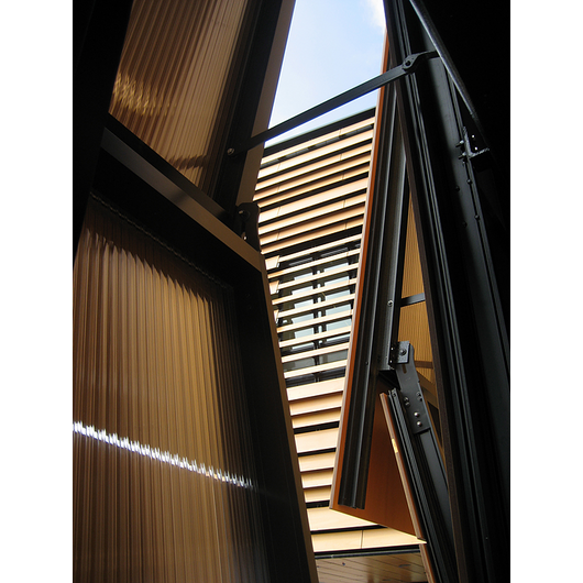 NATURCLAD - W Wood Cladding in Community Boathouse from PARKLEX PRODEMA