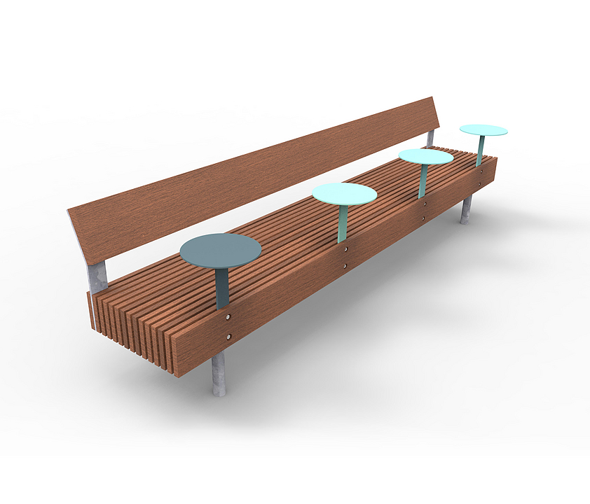 Smart Park Bench - Woody Smart from mmcité