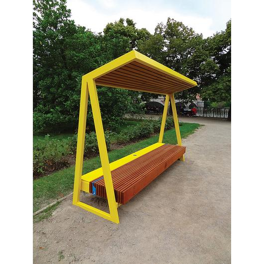 Solar Park Bench - Woody Solar from mmcité